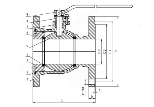 Bundor - One-piece ball valve