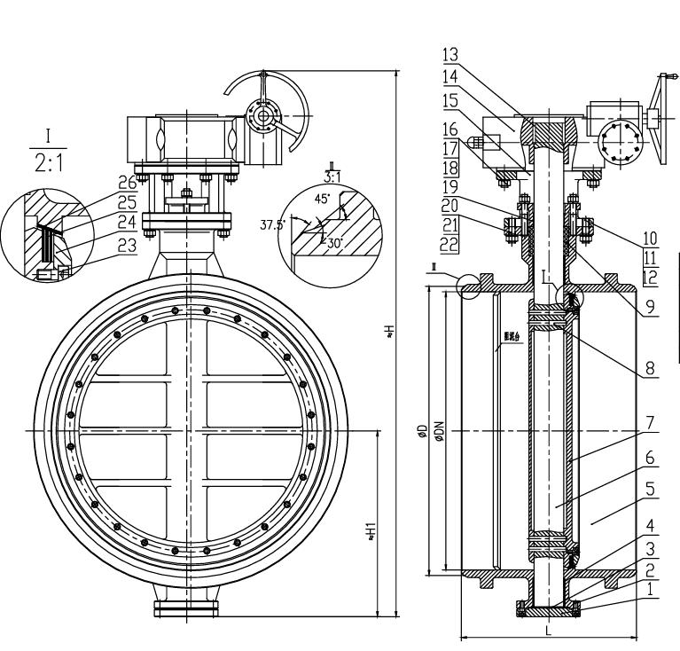 Welded Eccentric Butterfly Valve