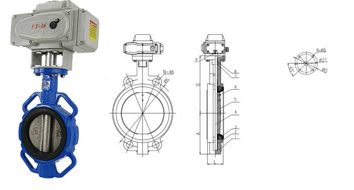 Motorized butterfly valve model composition